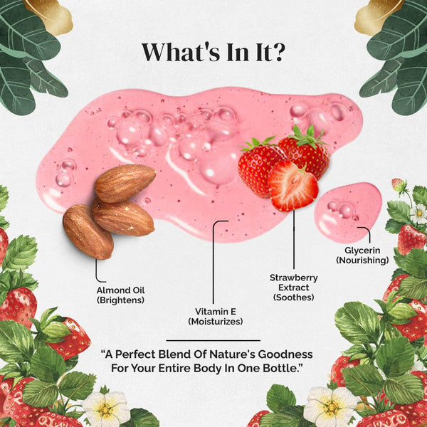 Rubz Strawberry Bubble Bath for Bath Tub | With the Goodness of Luxury