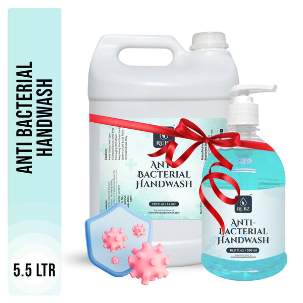 Anti Bacterial Hand Wash 5 Litre | with 500ml Handwash Free – Rubz