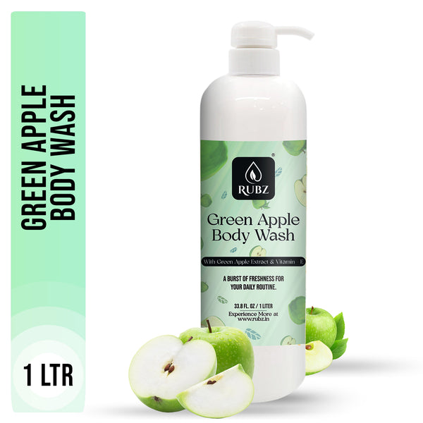 Green Apple Body Wash - 1 Litre – Rubz