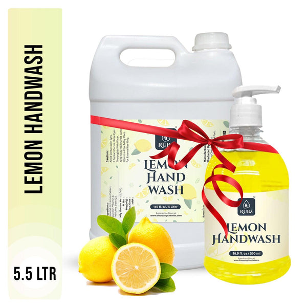 Lemon Hand Wash 5 Litre | with 500ml Handwash Free – Rubz