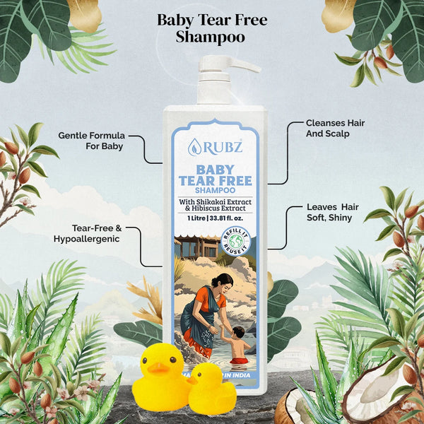 Baby Shampoo with Aloe & Vitamin E – Shop Now – Rubz