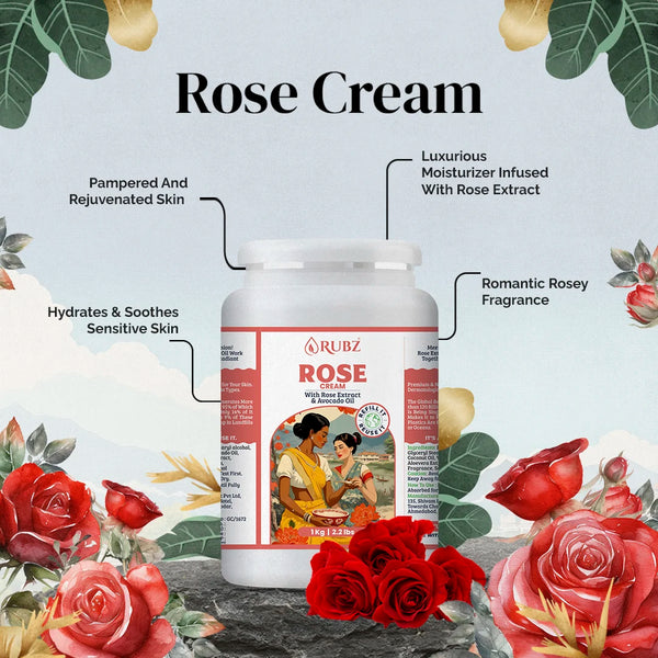 Shop Rose Body cream Online for Men & Women in India – Rubz