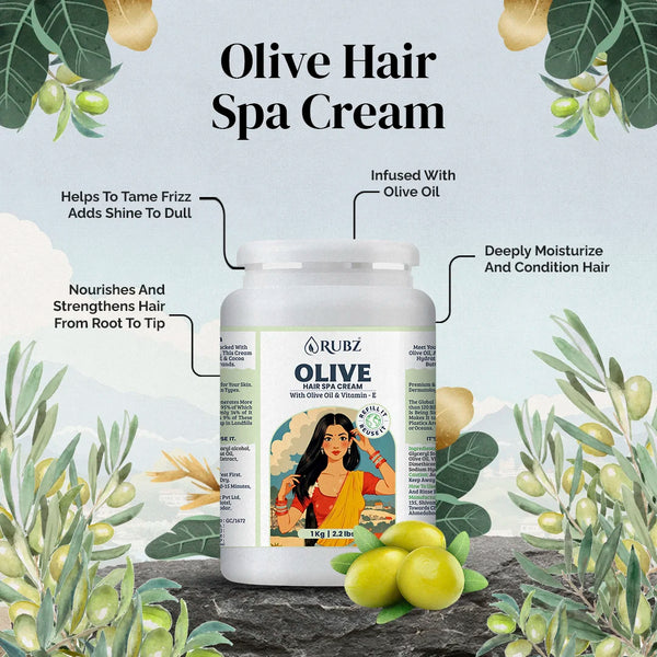 Buy Olive Hair Spa cream for men & women Online – Rubz